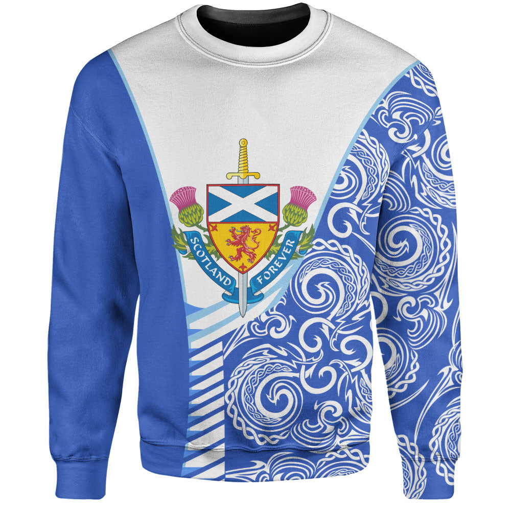 Scotland Sweatshirt Ocean Crest Saltire Shield Sword Thistle Legacy Forever Edition ...