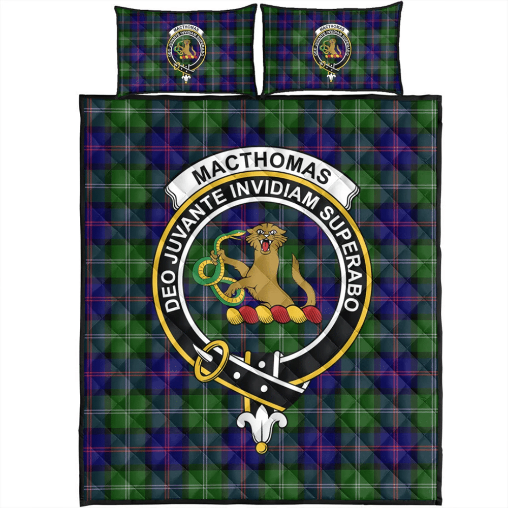 MacThomas Modern Tartan Classic Crest Quilt Bed Set | Celticprime.com – celticprime