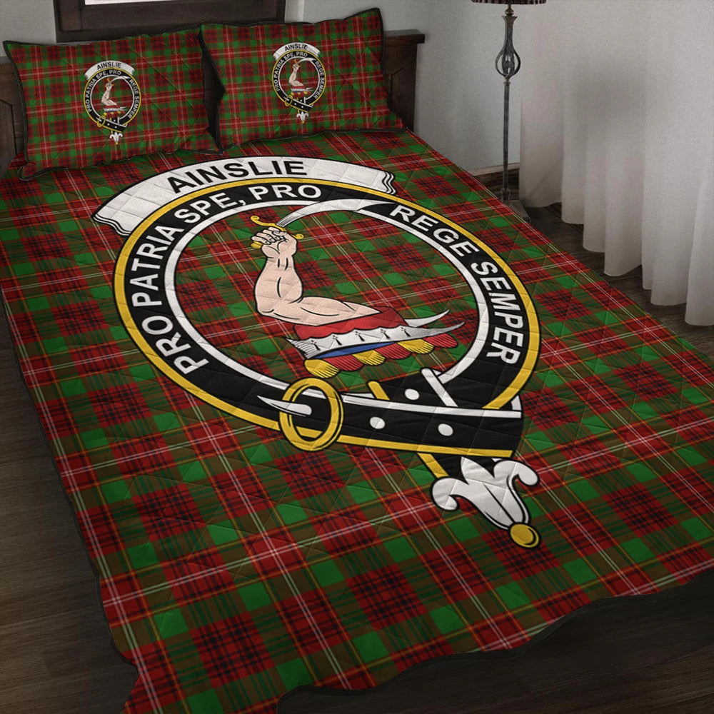 Ainslie Tartan Classic Crest Quilt Bed Set | Celticprime.com – celticprime
