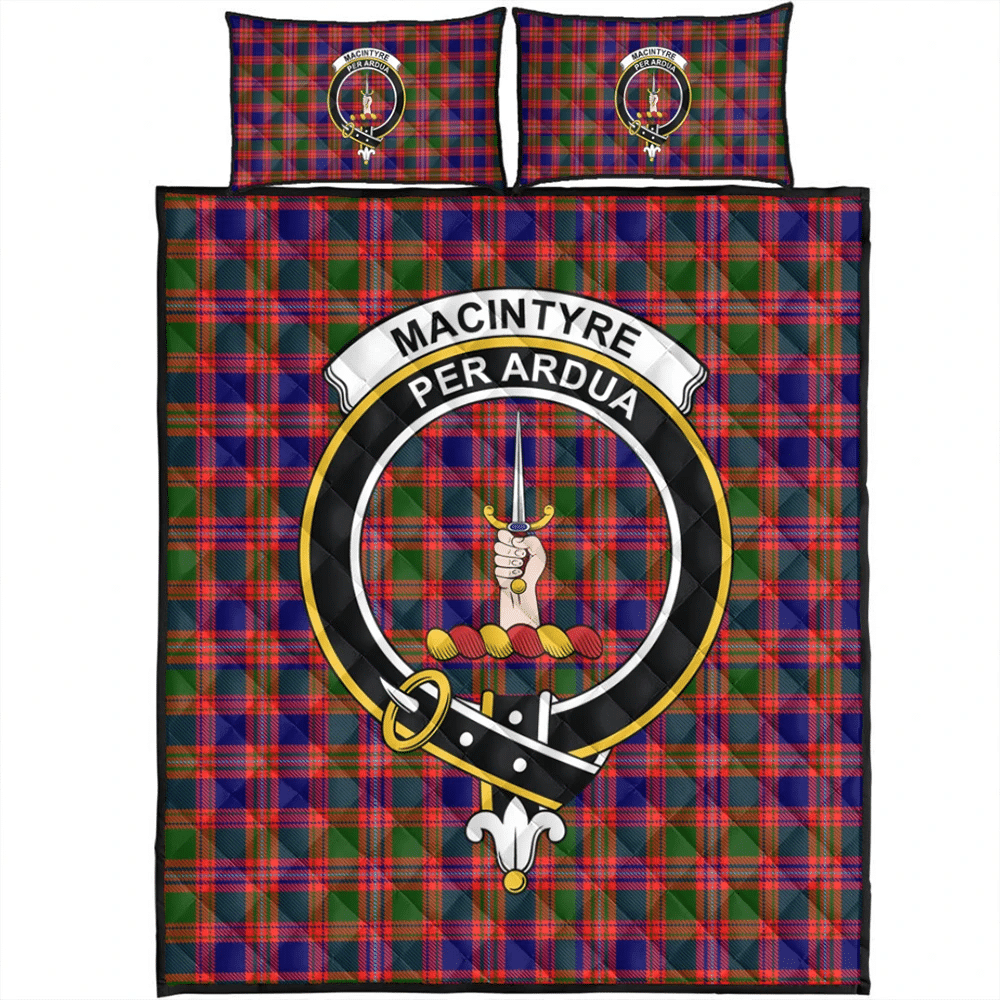 MacIntyre Modern Tartan Classic Crest Quilt Bed Set | Celticprime.com – celticprime