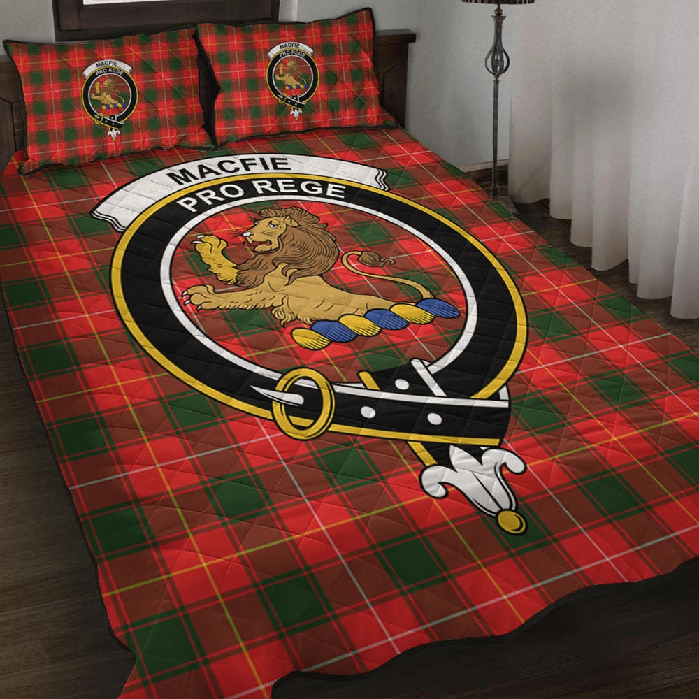MacFie Tartan Classic Crest Quilt Bed Set | Celticprime.com – celticprime