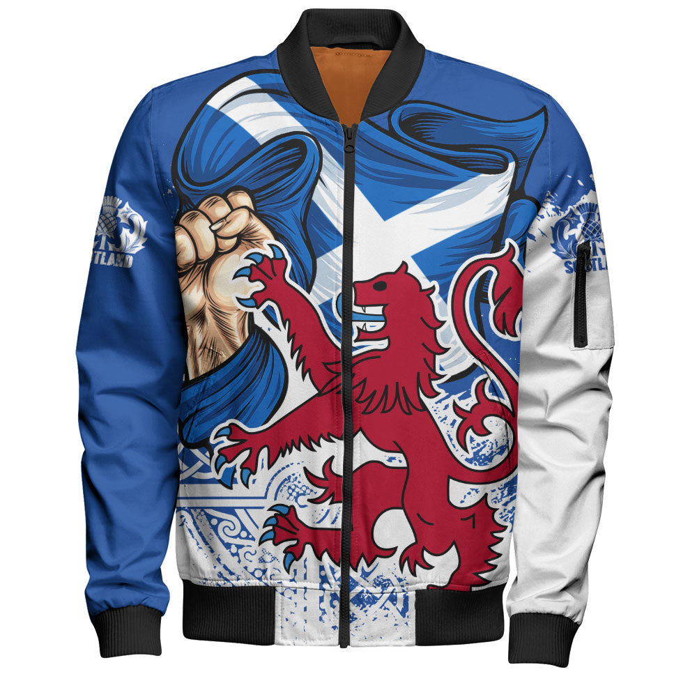 Scotland Bomber Jacket Lionheart Grip Flag Style | Canuckmaple.com ...