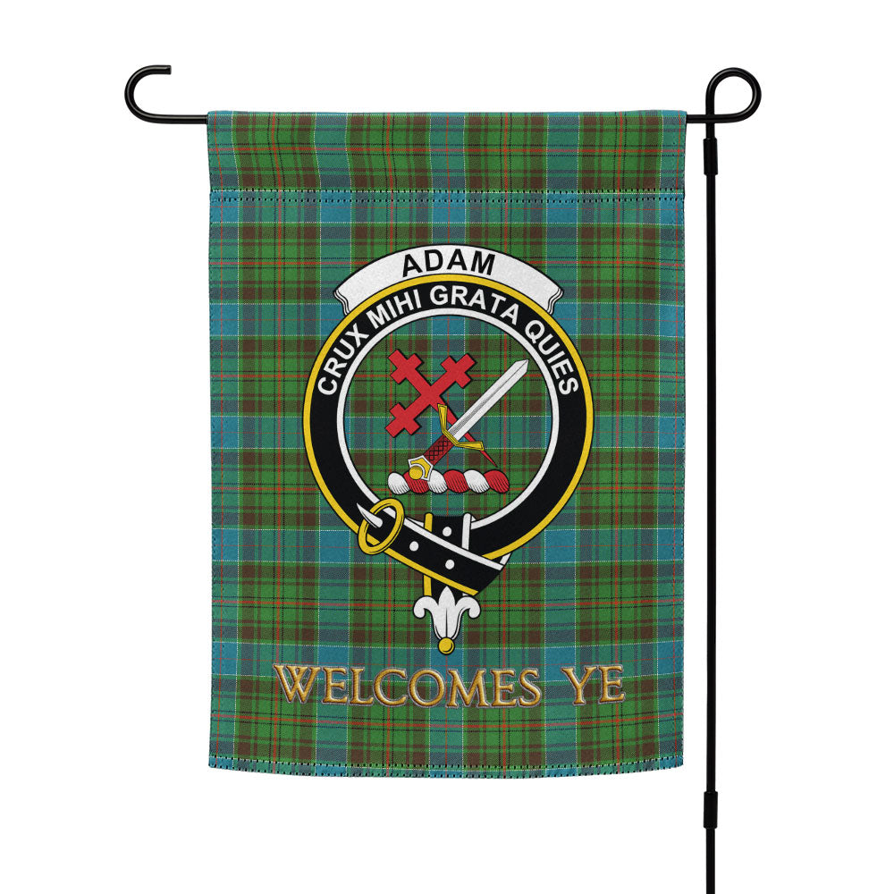 Adam Ancient Clan Badge Tartan Garden Flag | Celticprime.com – celticprime