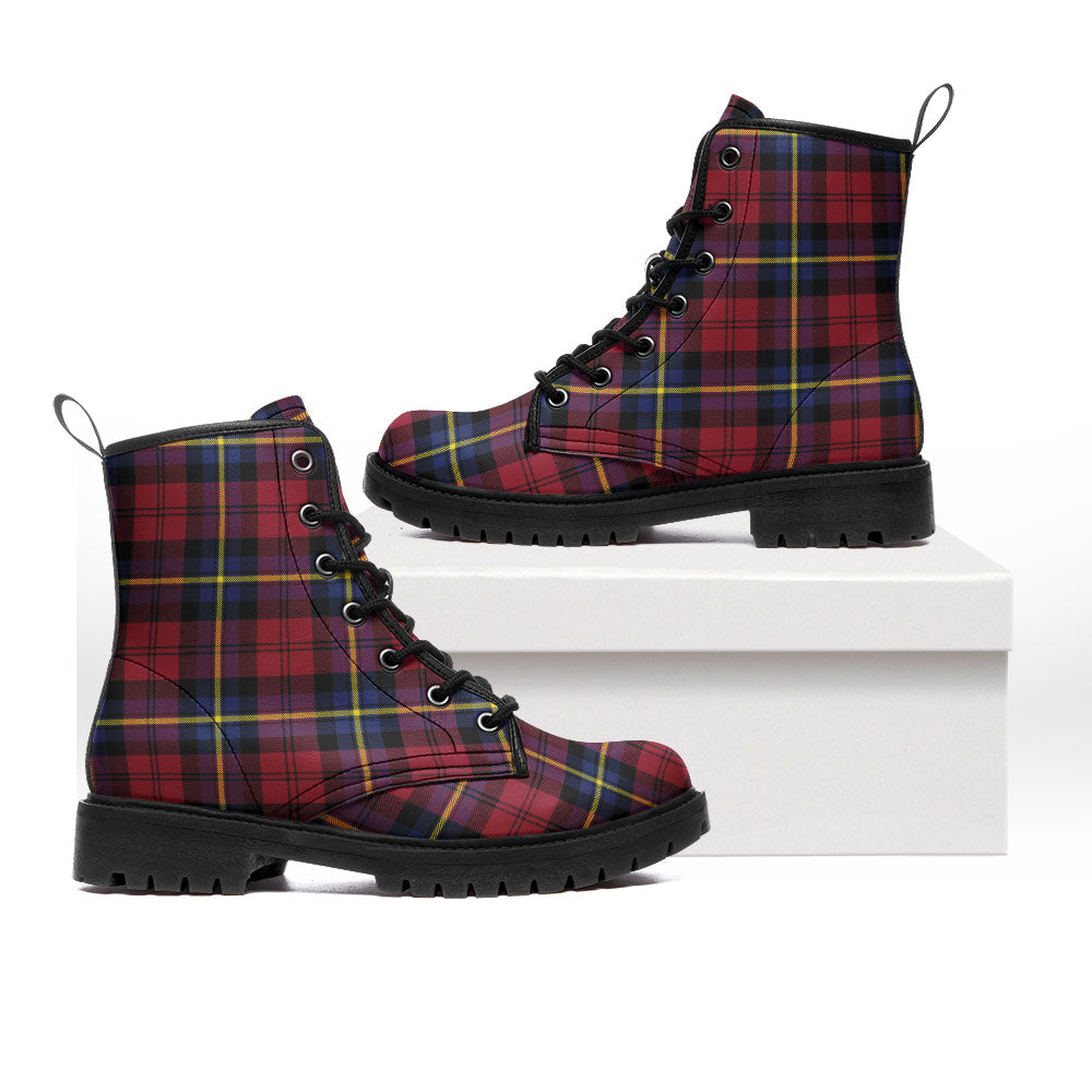 Aitken Modern Clan Badge Tartan Leather Boots | Celticprime.com ...