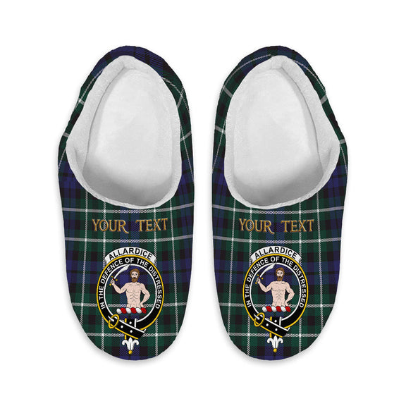 Allardice Clan Badge Tartan Plush Slipper | Celticprime.com – celticprime
