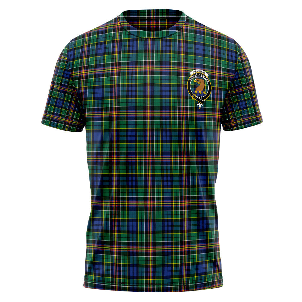 Allison Clan Badge Tartan T-Shirt | Celticprime.com – celticprime
