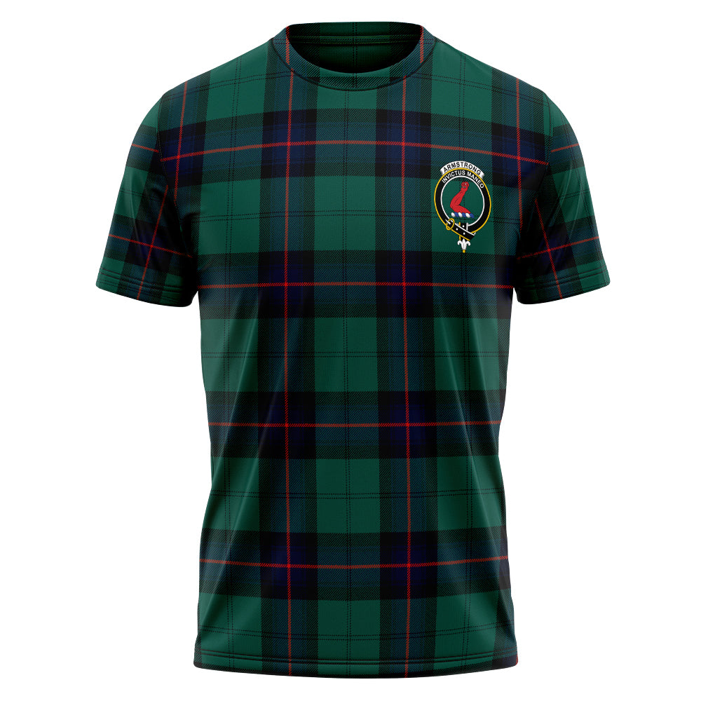 Armstrong Modern Clan Badge Tartan T-Shirt | Celticprime.com – celticprime