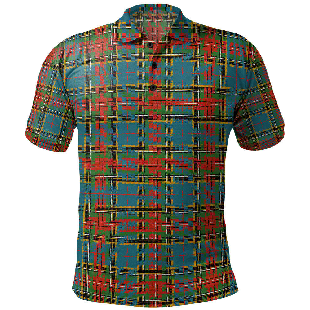 Beaton Ancient Clan Badge Tartan Polo Shirt | Celticprime.com – celticprime