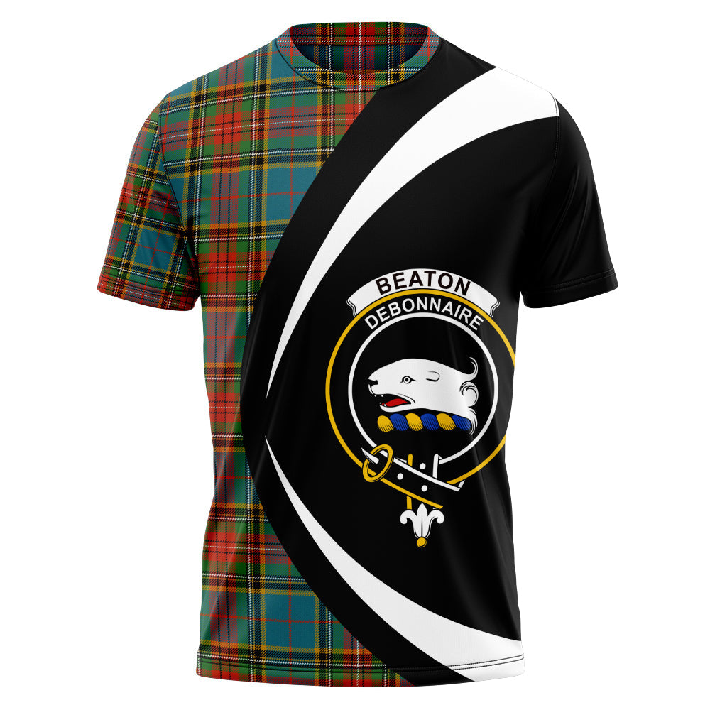 Beaton Ancient Clan Badge Tartan T-Shirt Circle Style Personalized ...
