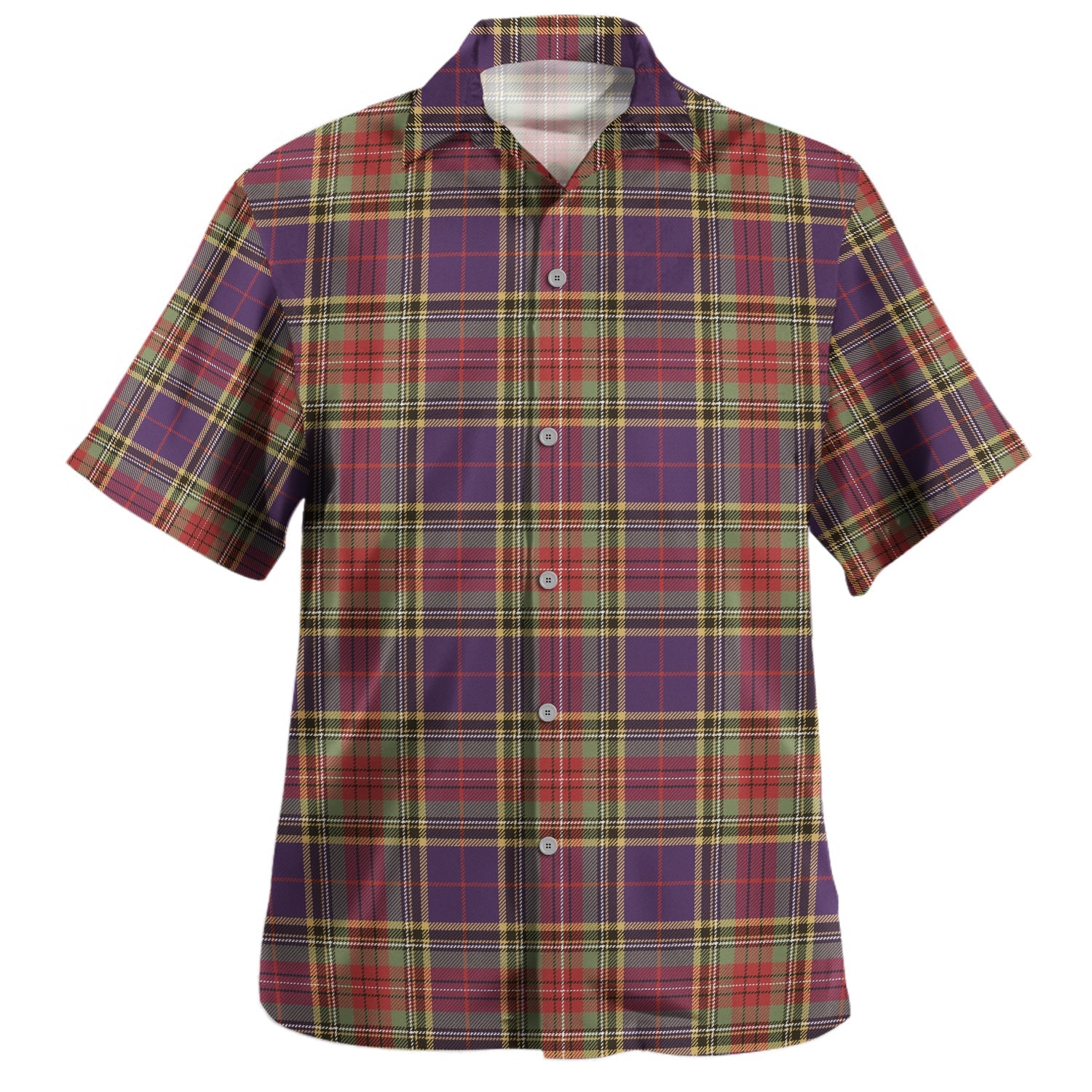 Beaton Weathered Clan Badge Tartan Hawaiian Shirt | Celticprime.com ...