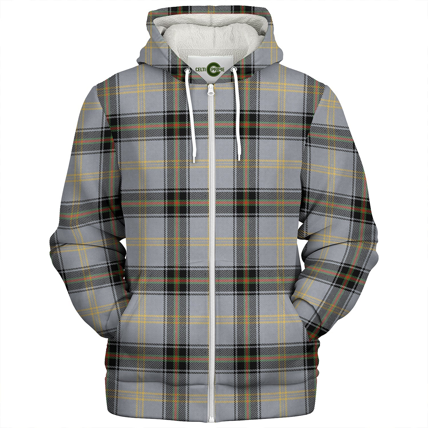Bell of the Borders Ancient Clan Badge Tartan Sherpa Hoodie ...