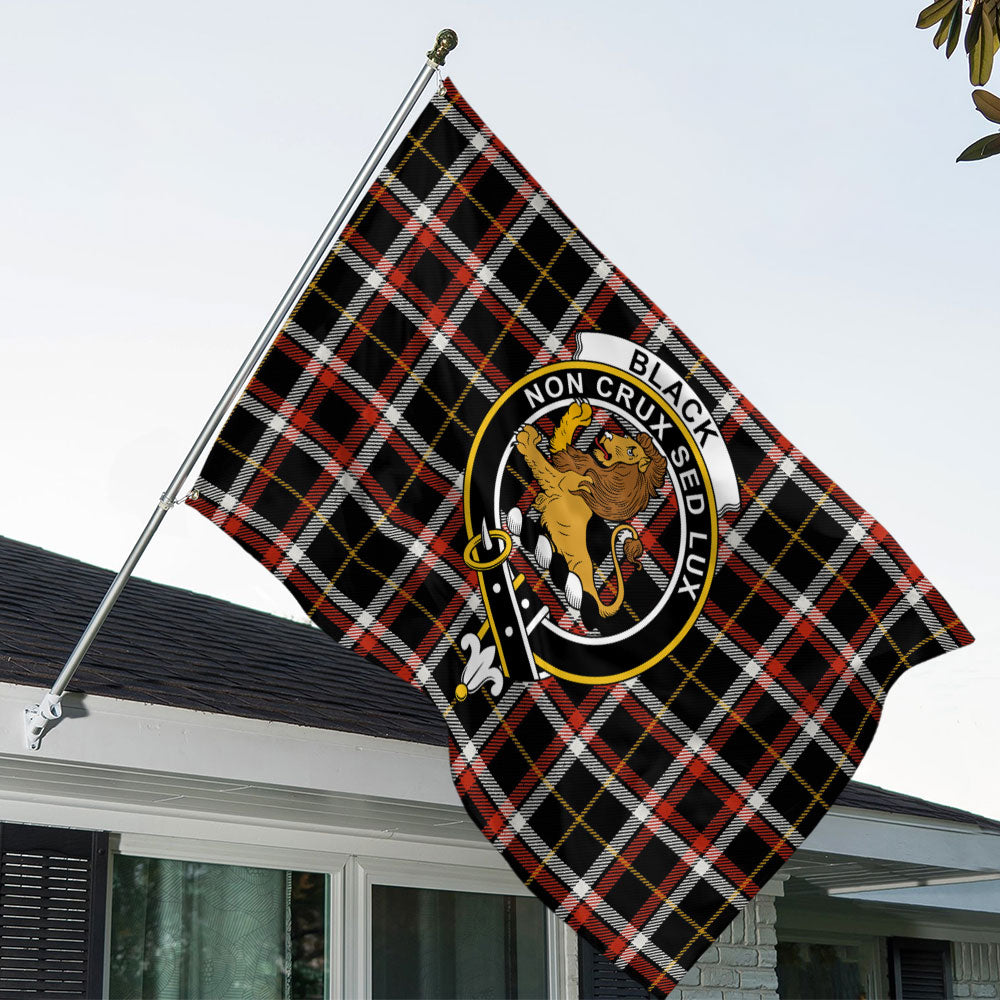Black (DCD) Ancient Clan Badge Tartan House Flag | Celticprime.com ...
