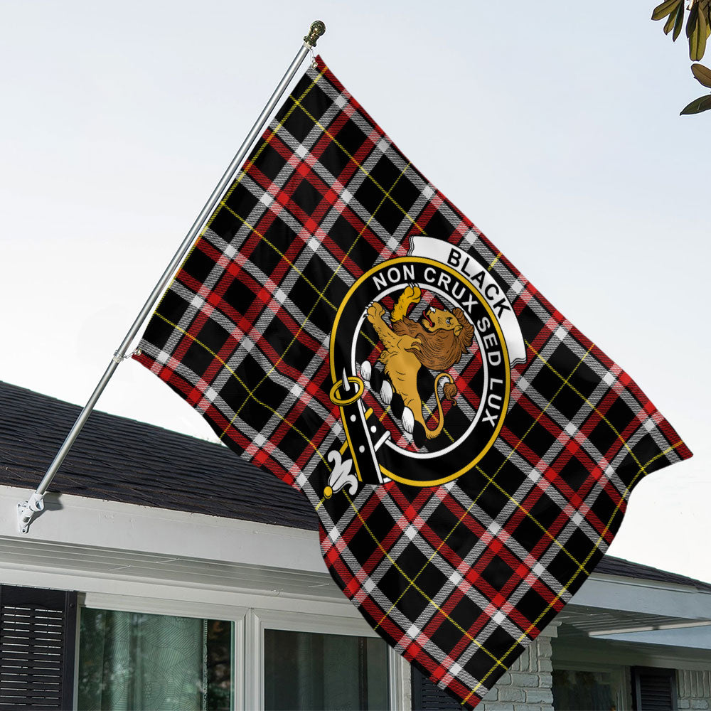 Black (DCD) Modern Clan Badge Tartan House Flag | Celticprime.com ...