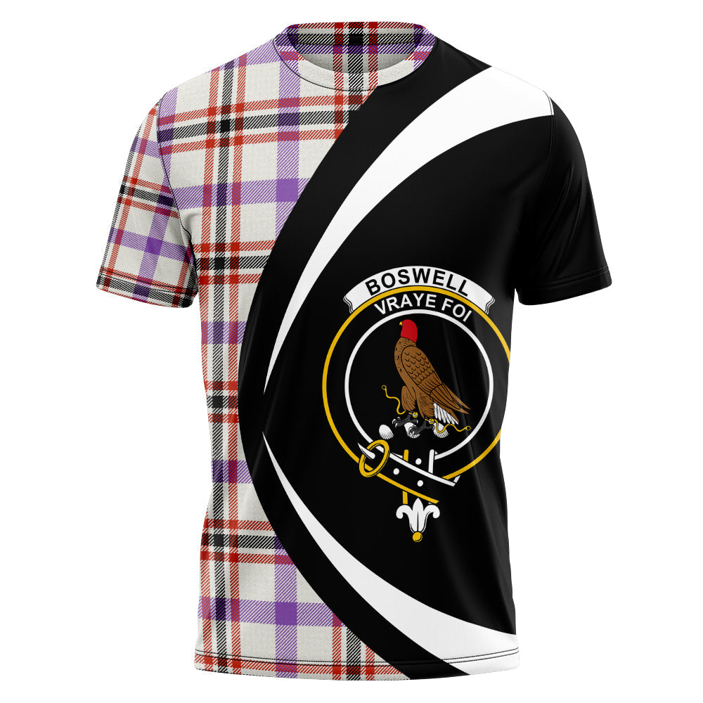 Boswell Dress Ancient Clan Badge Tartan T-Shirt Circle Style ...