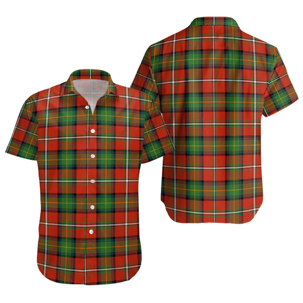 Boyd Ancient Clan Badge Tartan Short Sleeve Shirt | Celticprime.com ...