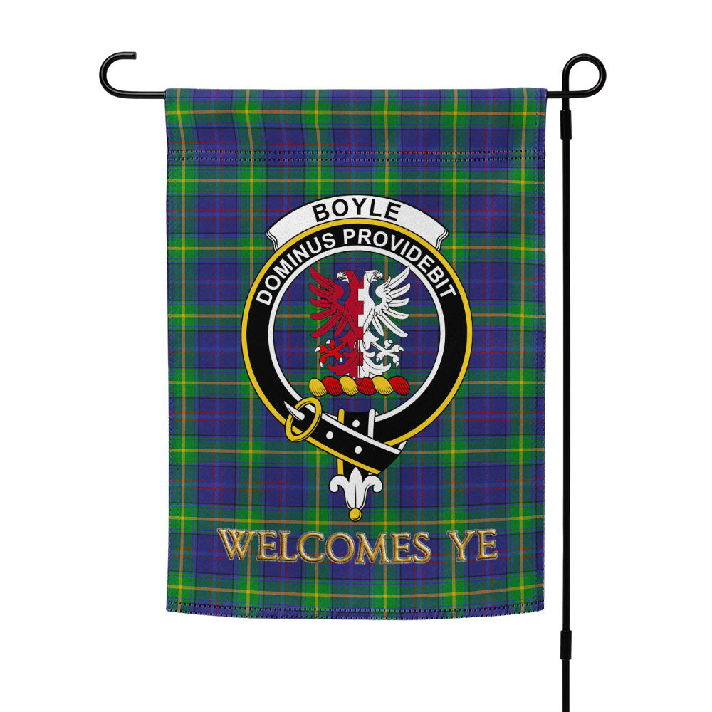 Boyle Clan Badge Tartan Garden Flag | Celticprime.com – celticprime