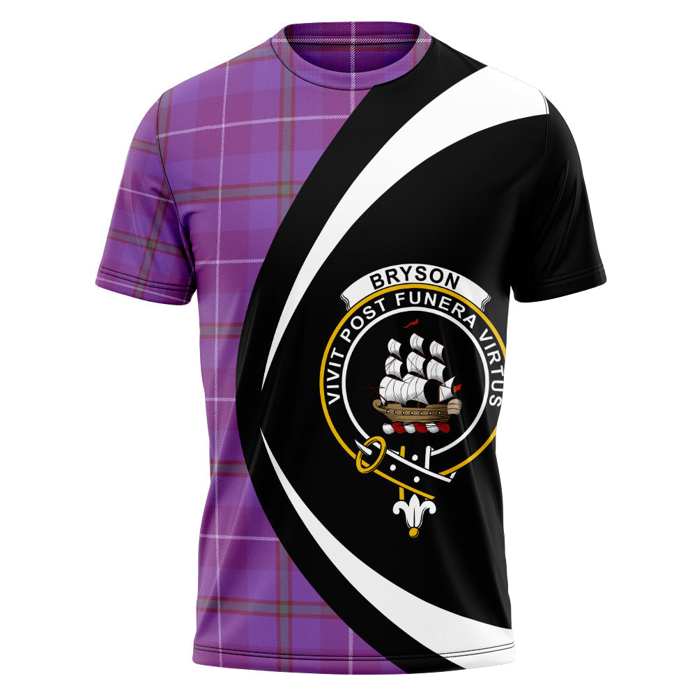 Bryson Ancient Clan Badge Tartan T-Shirt Circle Style Personalized ...