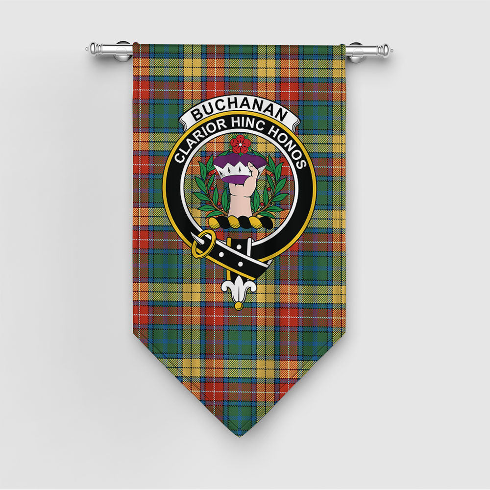 Buchanan Ancient Clan Badge Tartan Gonfalon – Scottish Banner ...
