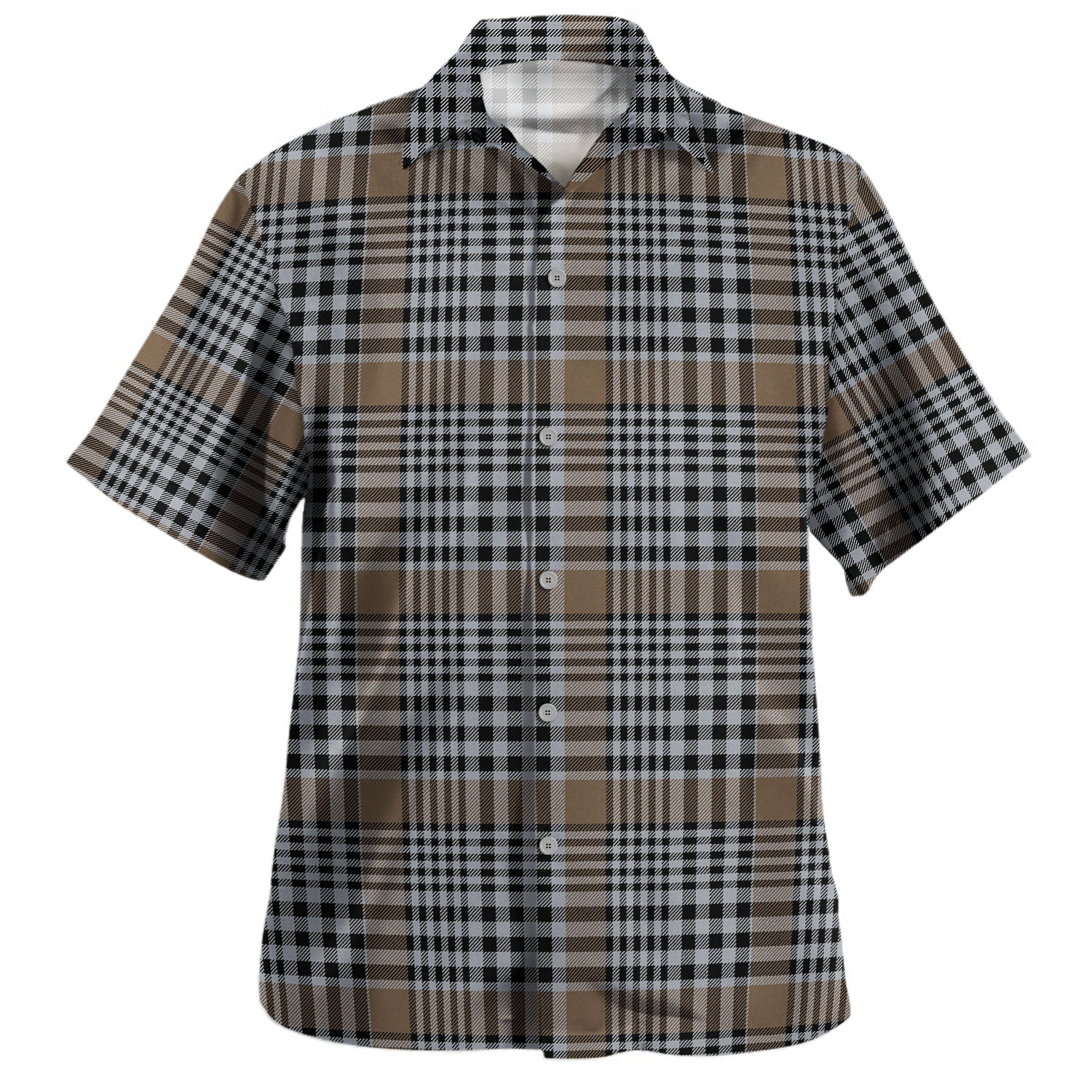 Carnegie Check Ancient Tartan Hawaiian Shirt | Celticprime.com ...