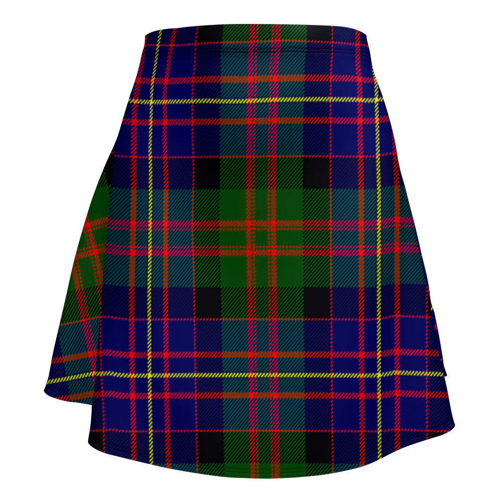 Chalmers Modern Clan Badge Tartan Flared Skirt – High Waist ...
