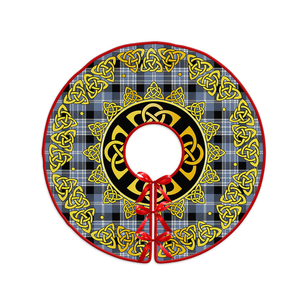 Clark Ancient Clan Badge Tartan Christmas Tree Skirt Golden Celtic ...