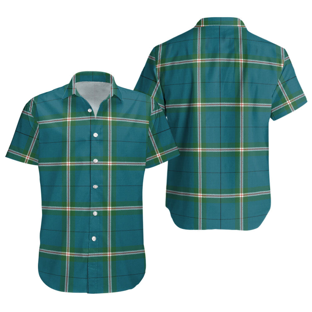 Cleland Ancient Clan Badge Tartan Short Sleeve Shirt | Celticprime.com ...