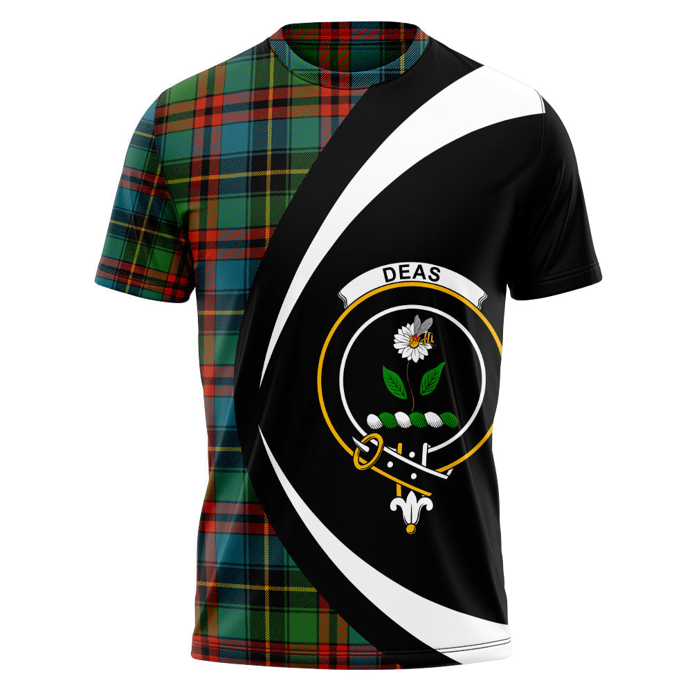 Deas Ancient Clan Badge Tartan T-Shirt Circle Style Personalized ...