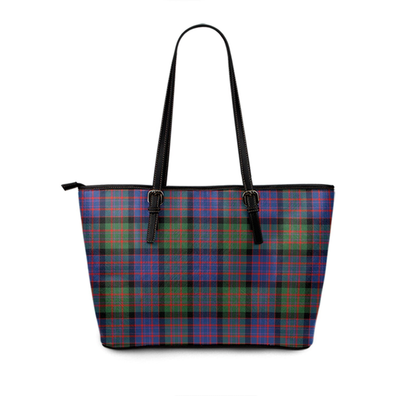 Denovan Modern Tartan Leather Tote Bag | Celticprime.com – celticprime