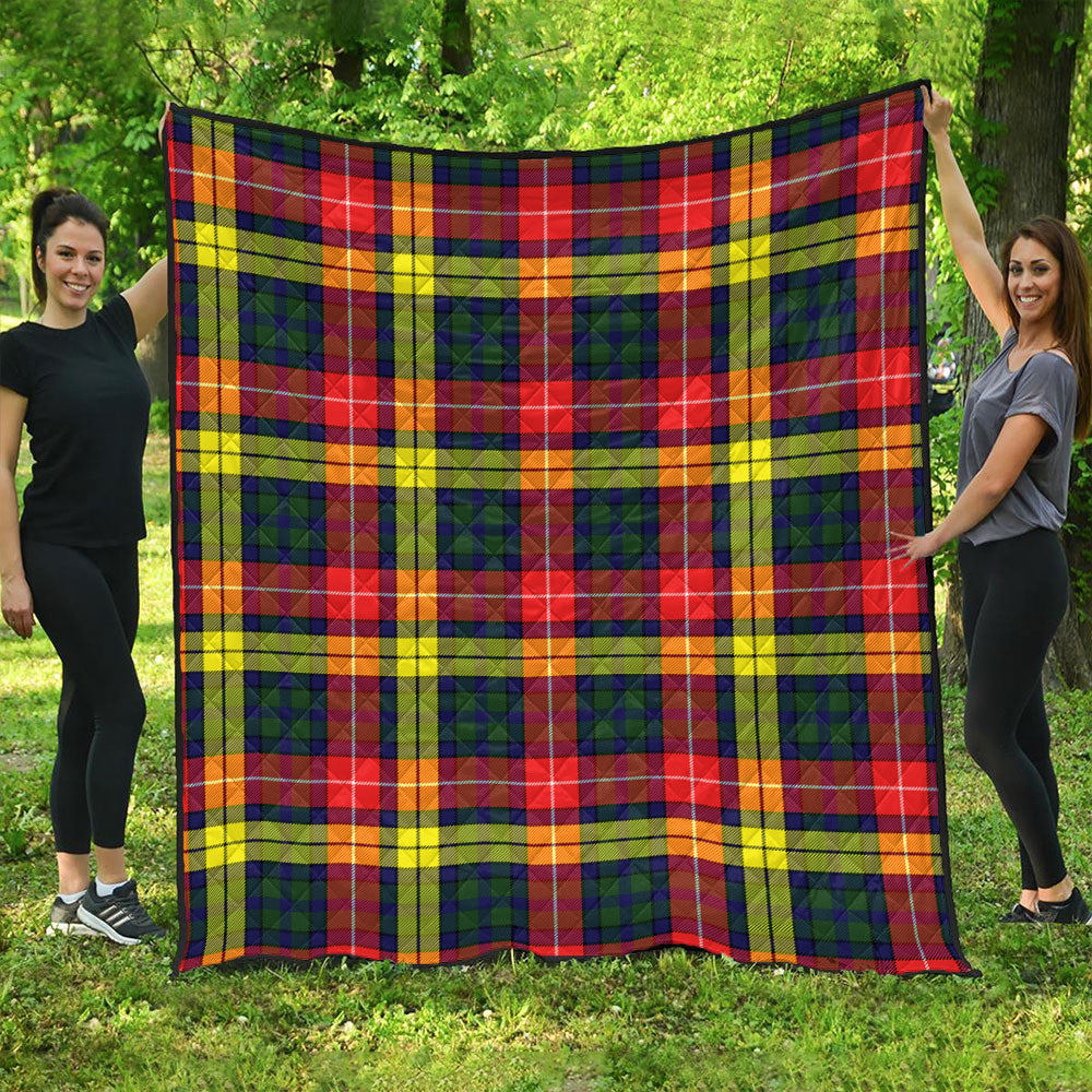 Dewar Clan Badge Tartan Premium Quilt | Celticprime.com – celticprime