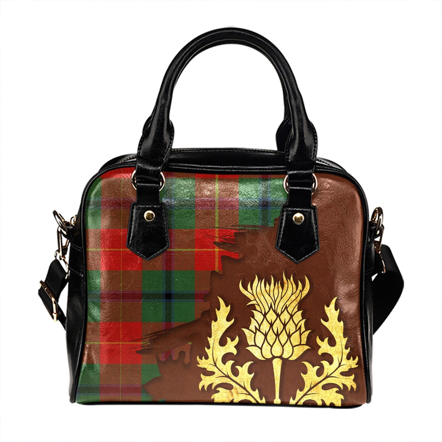 Douglas of Roxburgh Modern Tartan Shoulder Handbag Thistle Oldest Style ...