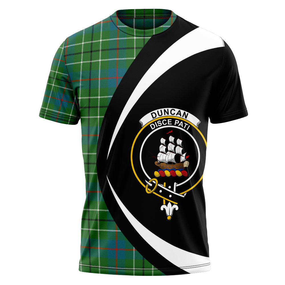 Duncan Ancient Clan Badge Tartan T-Shirt Circle Style Personalized ...