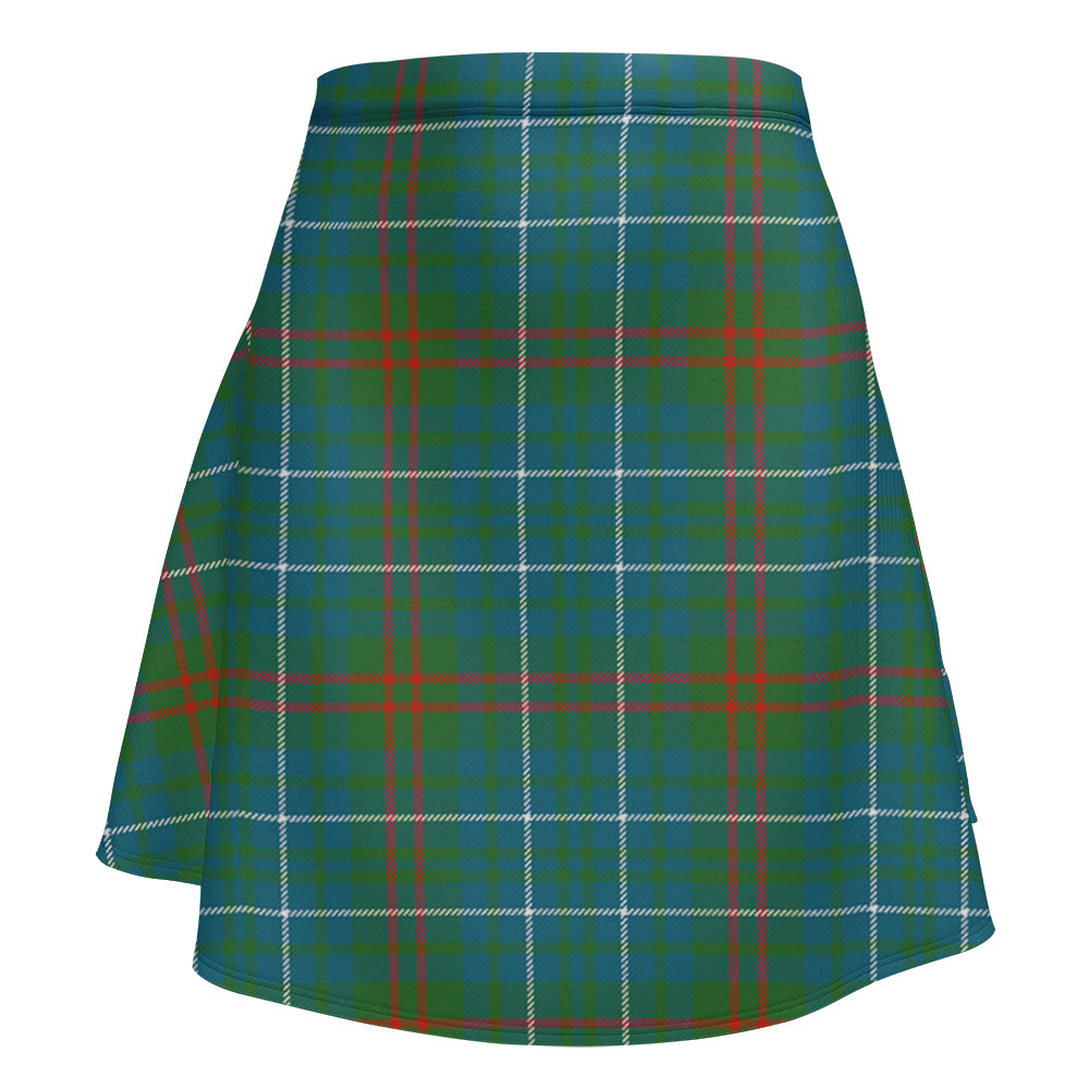 Edmonstone Ancient Clan Badge Tartan Flared Skirt – High Waist ...
