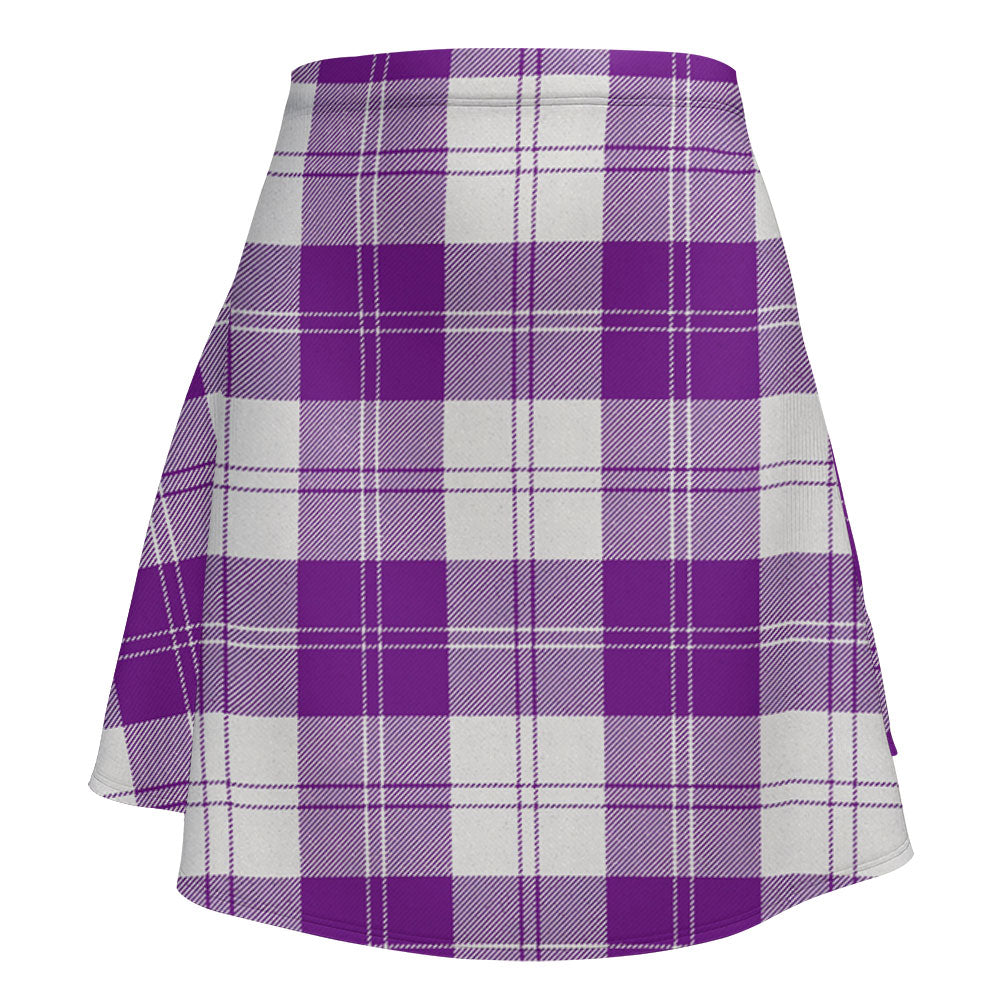 Erskine Purple Clan Badge Tartan Flared Skirt – High Waist ...