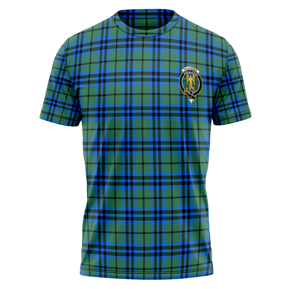 Falconer Clan Badge Tartan T-Shirt | Celticprime.com – celticprime