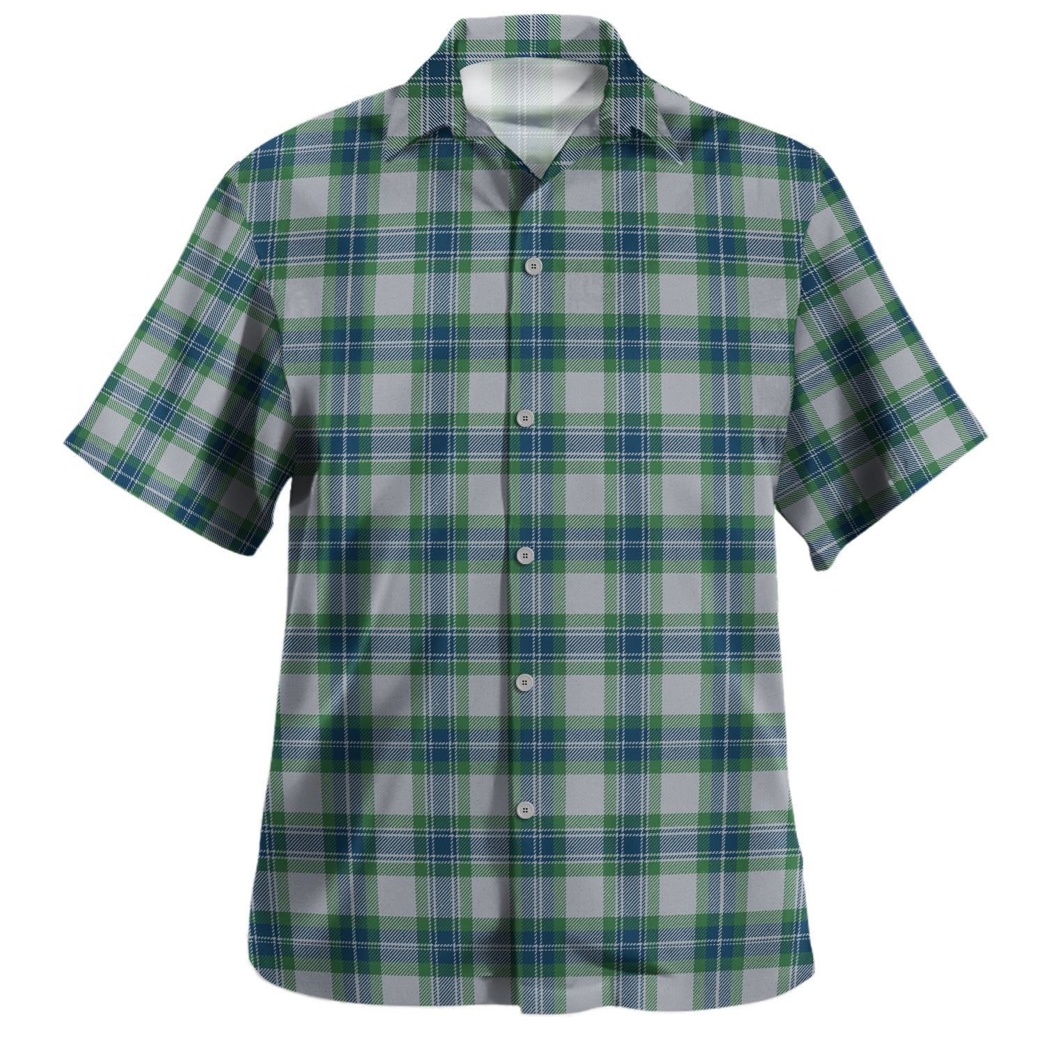 Fraser Arisaid Green Clan Badge Tartan Hawaiian Shirt | Celticprime.com ...
