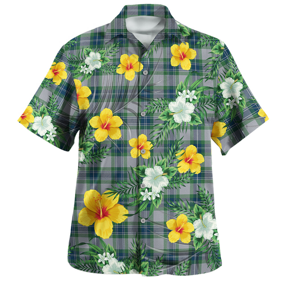 Fraser Arisaid Green Clan Badge Tartan Hawaiian Shirt Summer Vibes ...
