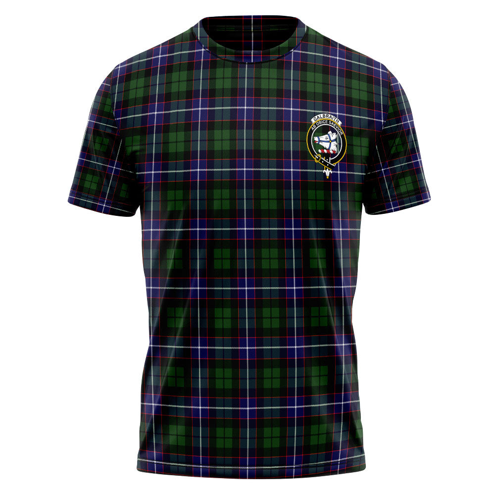 Galbraith Modern Clan Badge Tartan T-Shirt | Celticprime.com – celticprime
