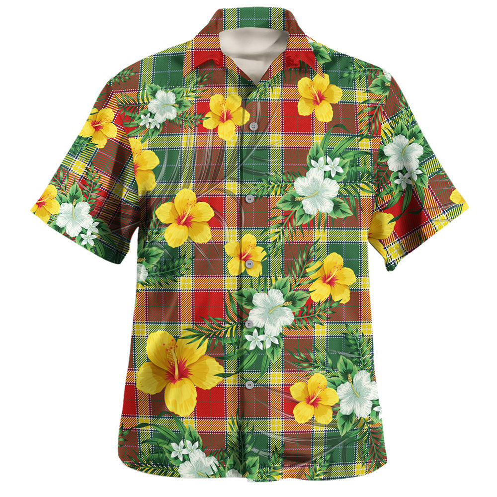 Gibson (Gibbs) Modern Clan Badge Tartan Hawaiian Shirt Summer Vibes ...