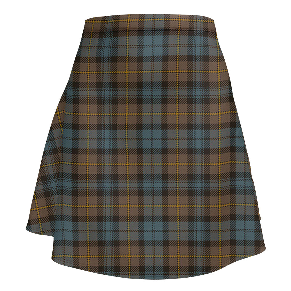 Gordon Weathered Clan Badge Tartan Flared Skirt – High Waist ...