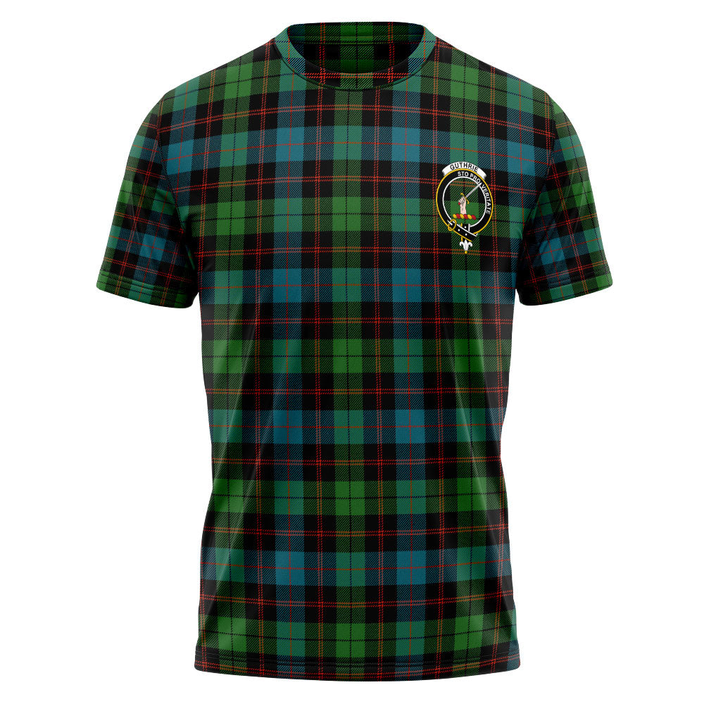 Guthrie Ancient Clan Badge Tartan T-Shirt | Celticprime.com – celticprime
