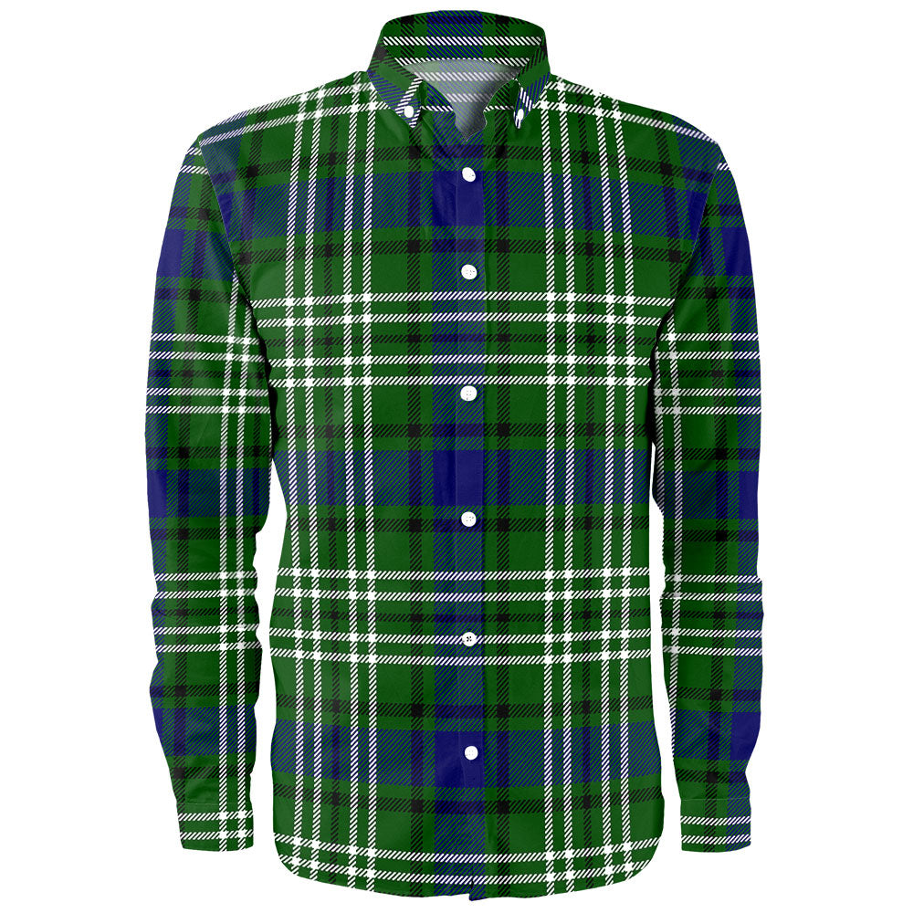 Haliburton Clan Badge Tartan Long Sleeve Shirt | Celticprime.com ...
