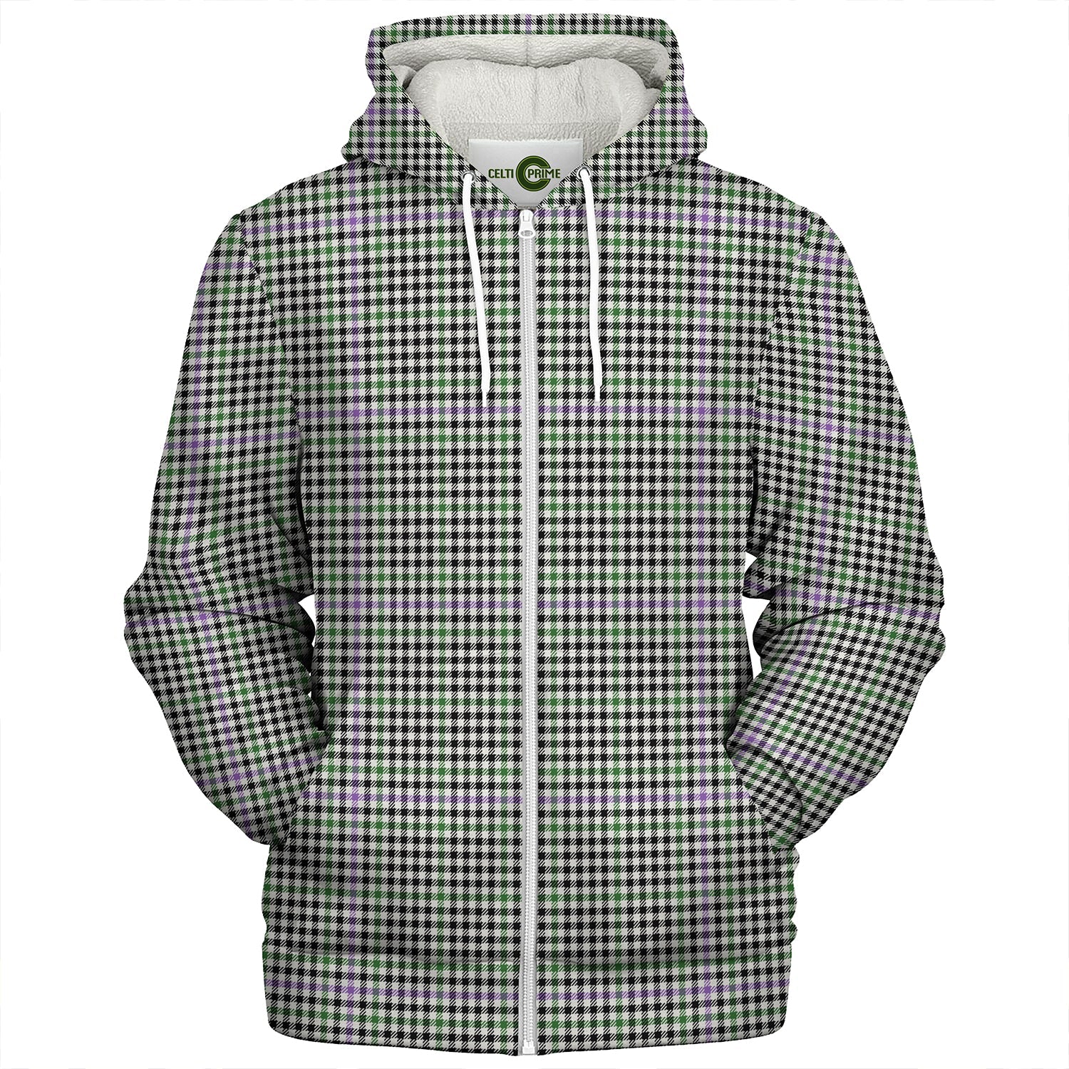 Halliday (Holliday) Ancient Clan Badge Tartan Sherpa Hoodie ...