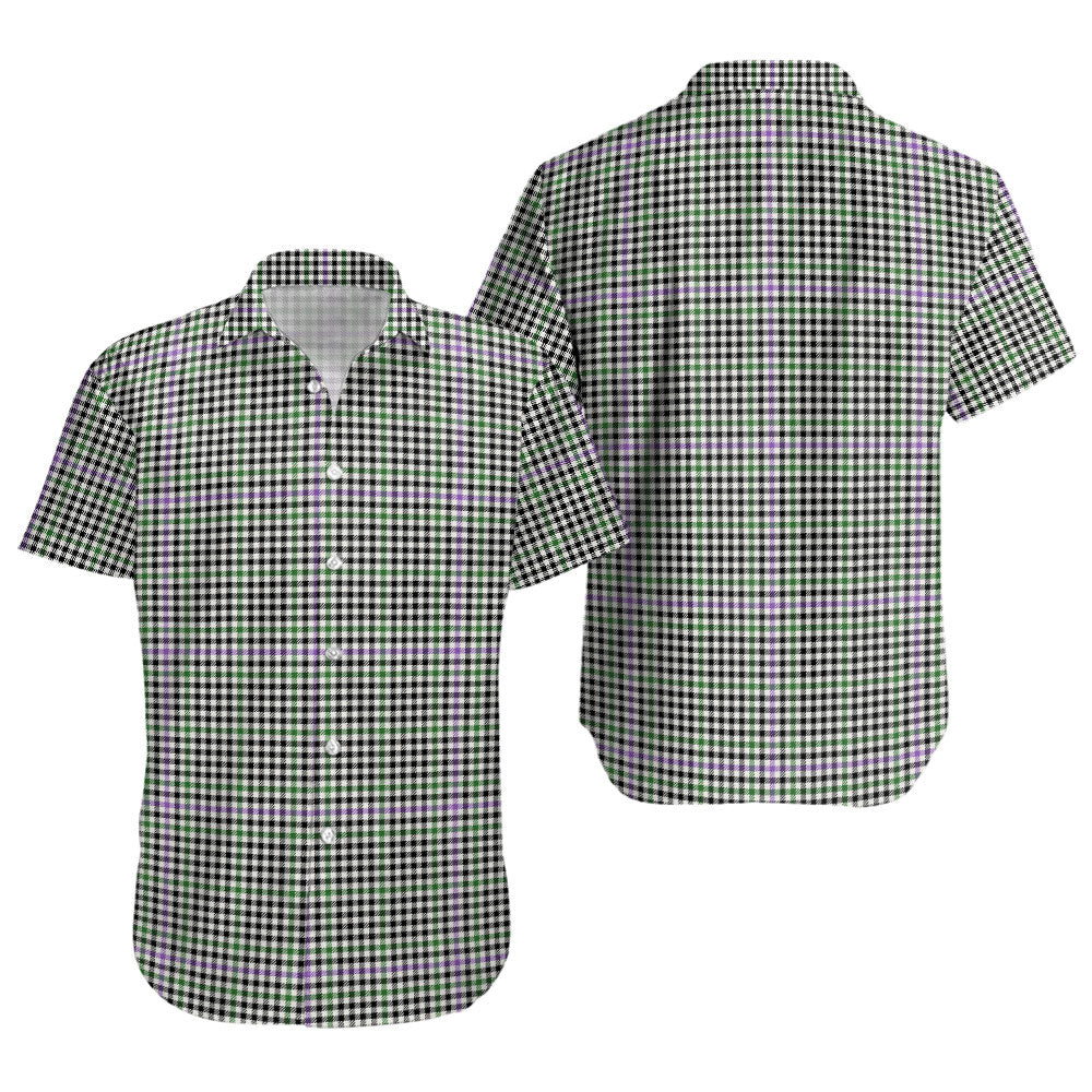 Halliday (Holliday) Ancient Clan Badge Tartan Short Sleeve Shirt ...
