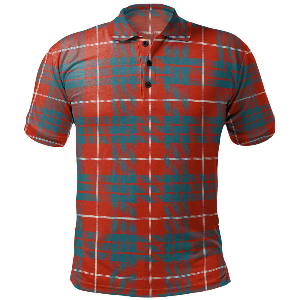 Hamilton Ancient Clan Badge Tartan Polo Shirt | Celticprime.com ...