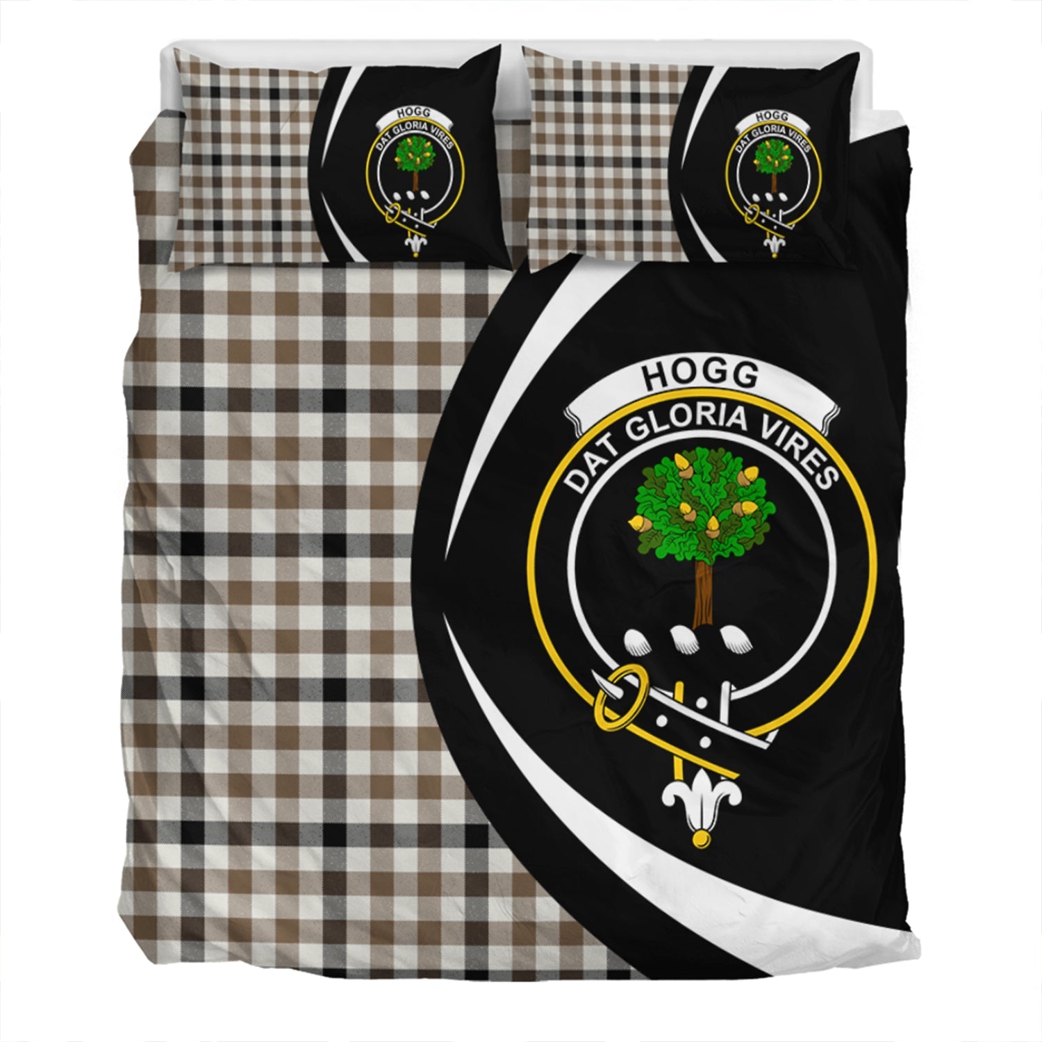 Hogg Ancient Clan Badge Tartan Bedding Set Circle Style | Celticprime ...