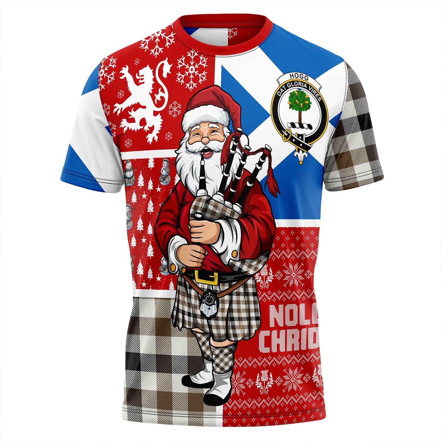 Hogg Ancient Clan Badge Tartan T-Shirt Scotland Christmas Santa ...