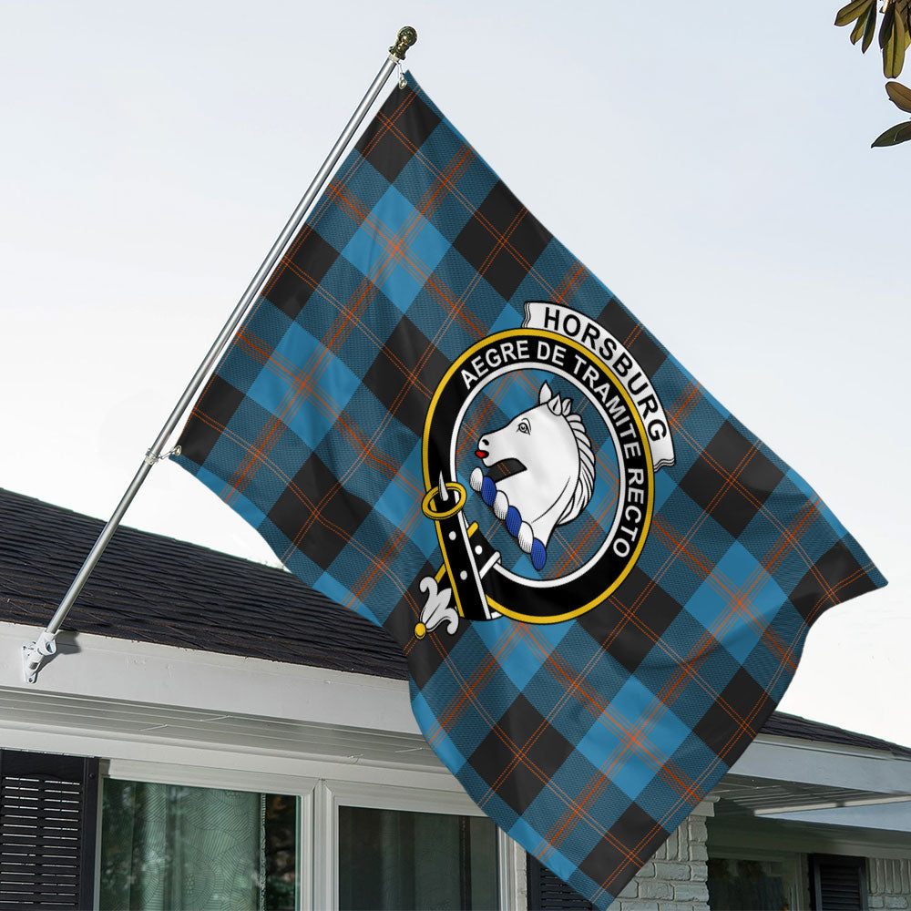 Horsburgh Clan Badge Tartan House Flag | Celticprime.com – celticprime