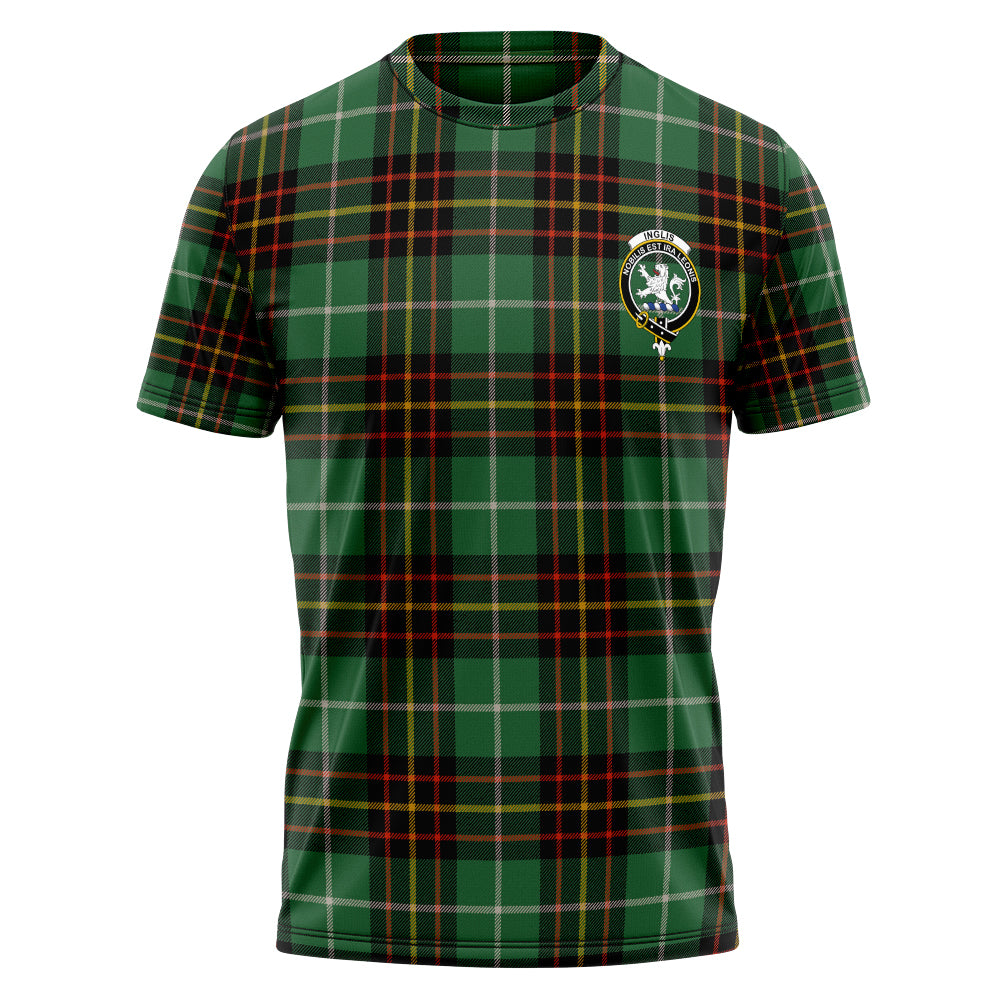 Inglis Ancient Clan Badge Tartan T-Shirt | Celticprime.com – celticprime