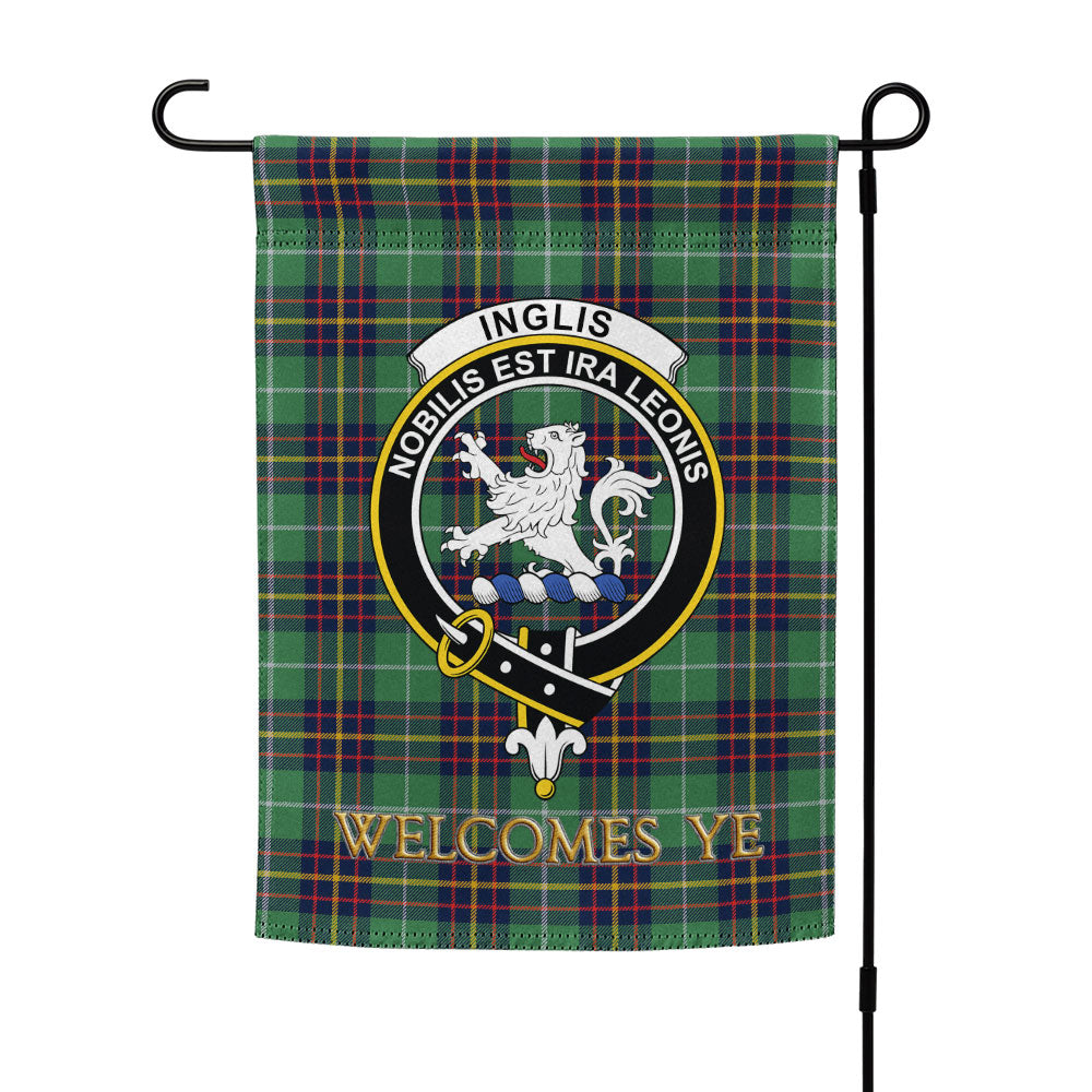 Inglis Modern Clan Badge Tartan Garden Flag | Celticprime.com – celticprime