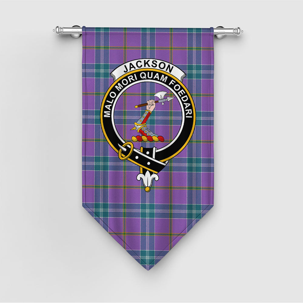 Jackson Ancient Clan Badge Tartan Gonfalon – Scottish Banner ...
